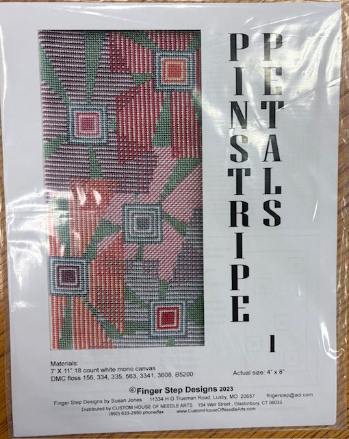 Pinstripe Petals Chart by Finger Step Designs | Homestead Needlearts